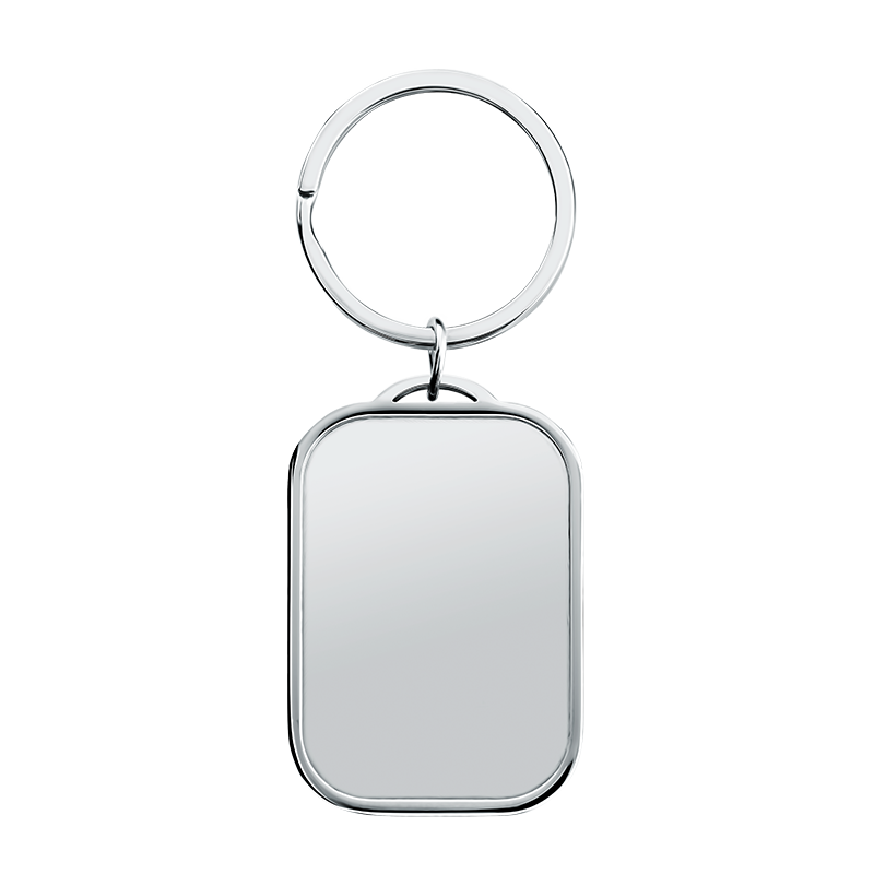 Personalised Luxury Rectangle Keyring with Dog or Cat Photo