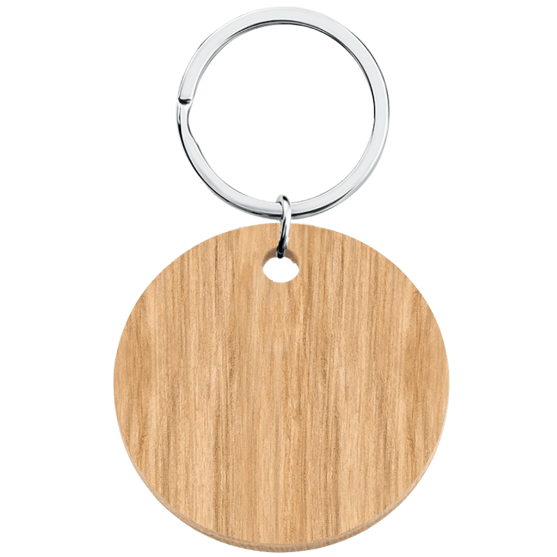 Personalised Geo-map Wooden Keyring